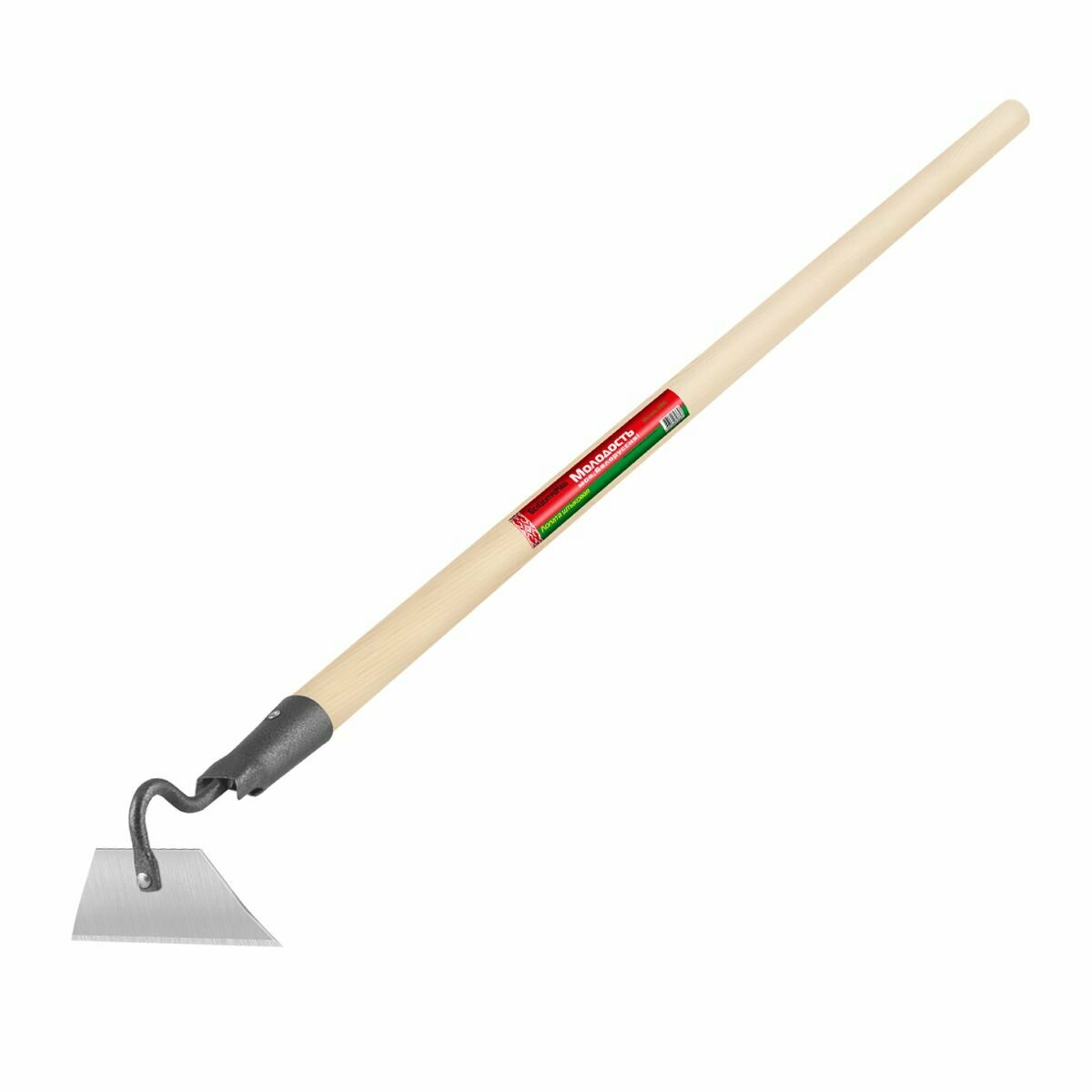 Тяпка Центроинструмент нержавеющая сталь, рабочая часть 130х12 мм, с деревянным черенком, "Молодость моя" 1045