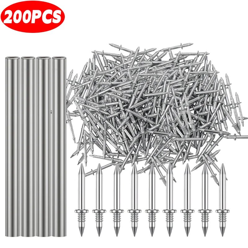 Двуглавые гвозди для плинтуса из железа 200PCS