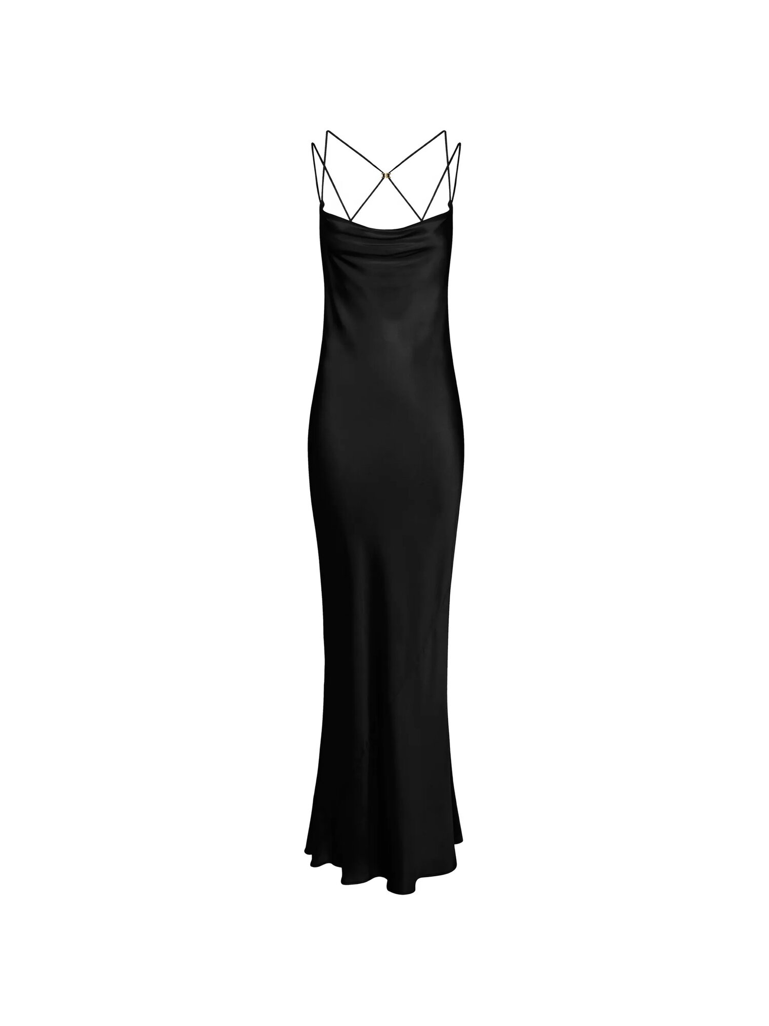 Платье Satin strap maxi dress