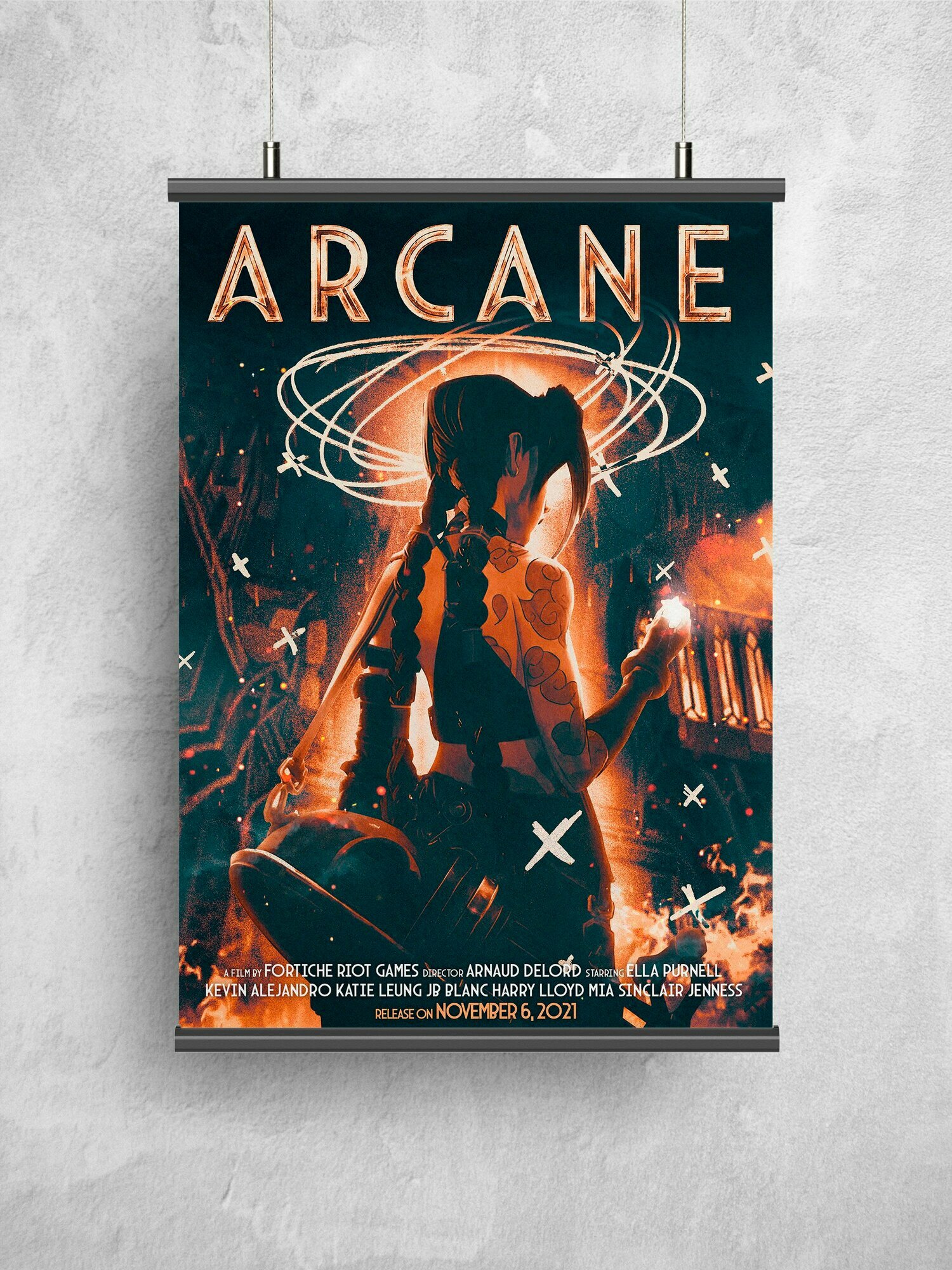 Постер на стену "Arcane" - League of Legends - 30х42 см - А3