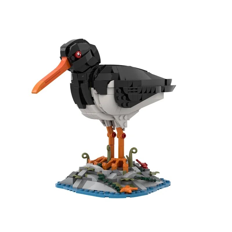 Новинка, 522 шт, популярная модель животных Moc Oystercatcher, головоломка на заказ, креативные идеи «сделай сам», детские игрушки, подарки на день рождения, Рождество