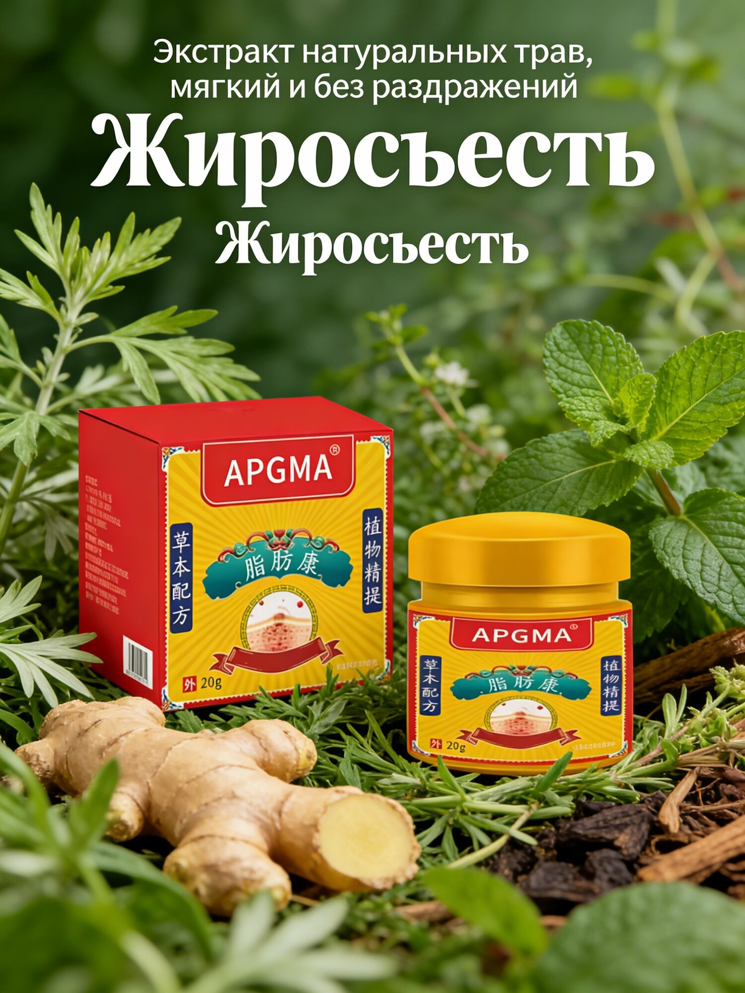 Мазь от жировиков на коже, 20 г
