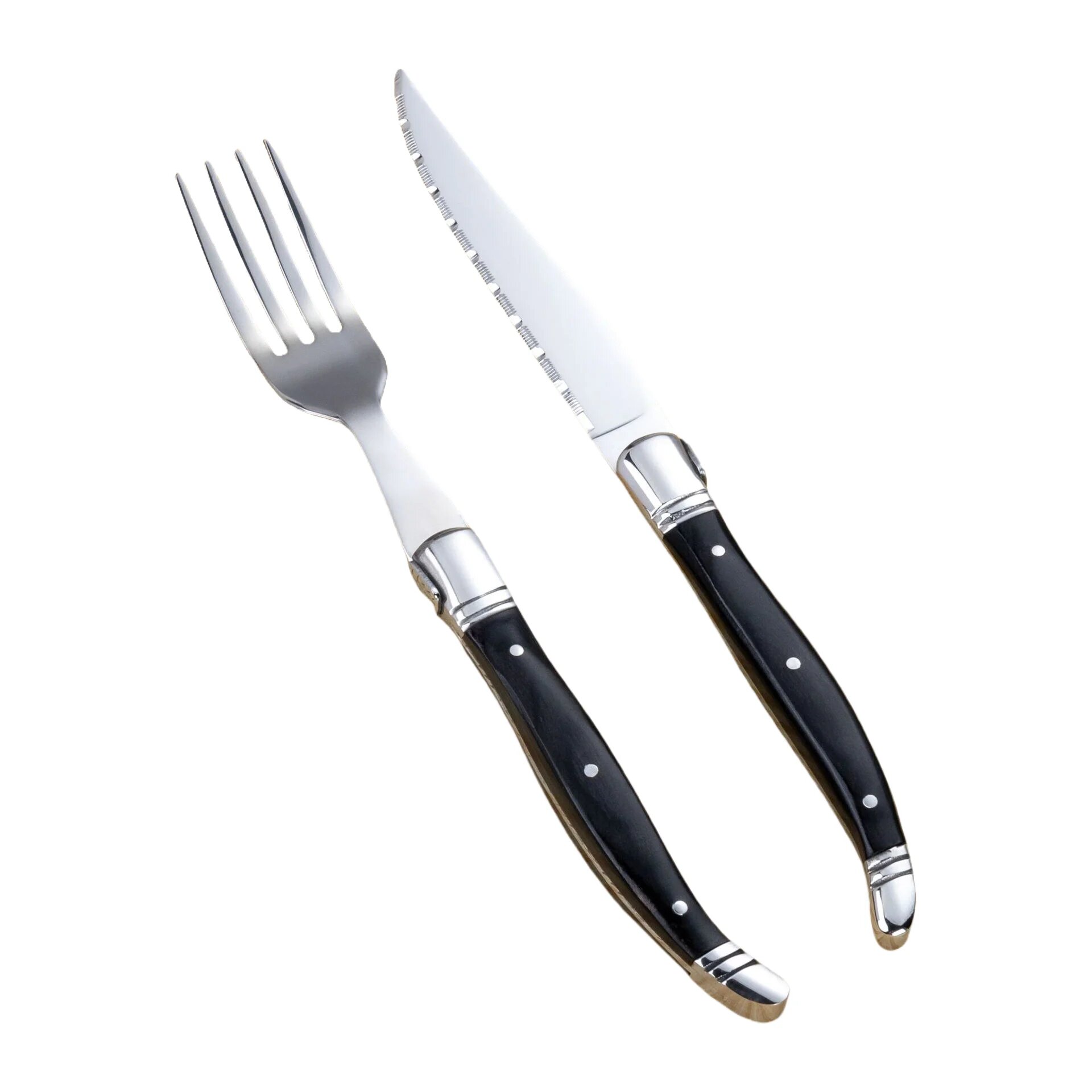 Набор ножей для стейка Laguiole черный 2 PCS SET