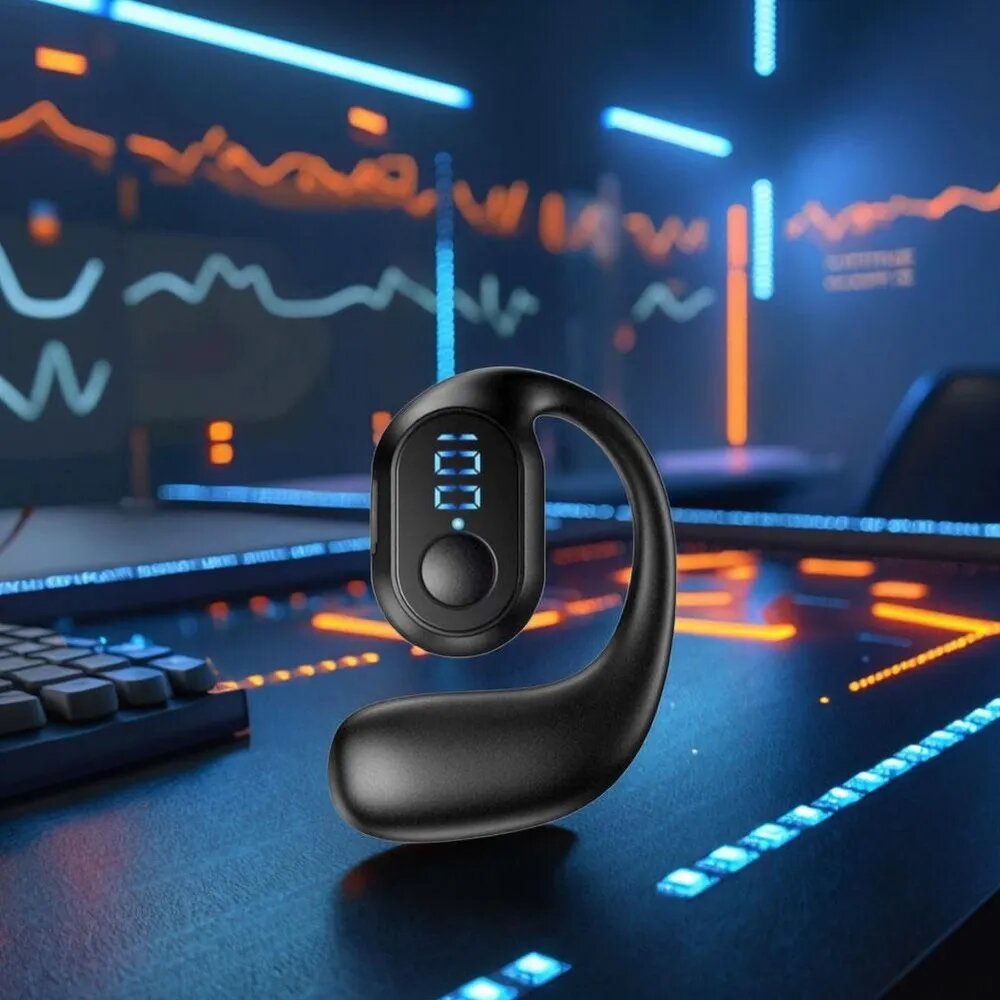 Наушники с микрофоном и Bluetooth, с костной проводимостью, черные, белые