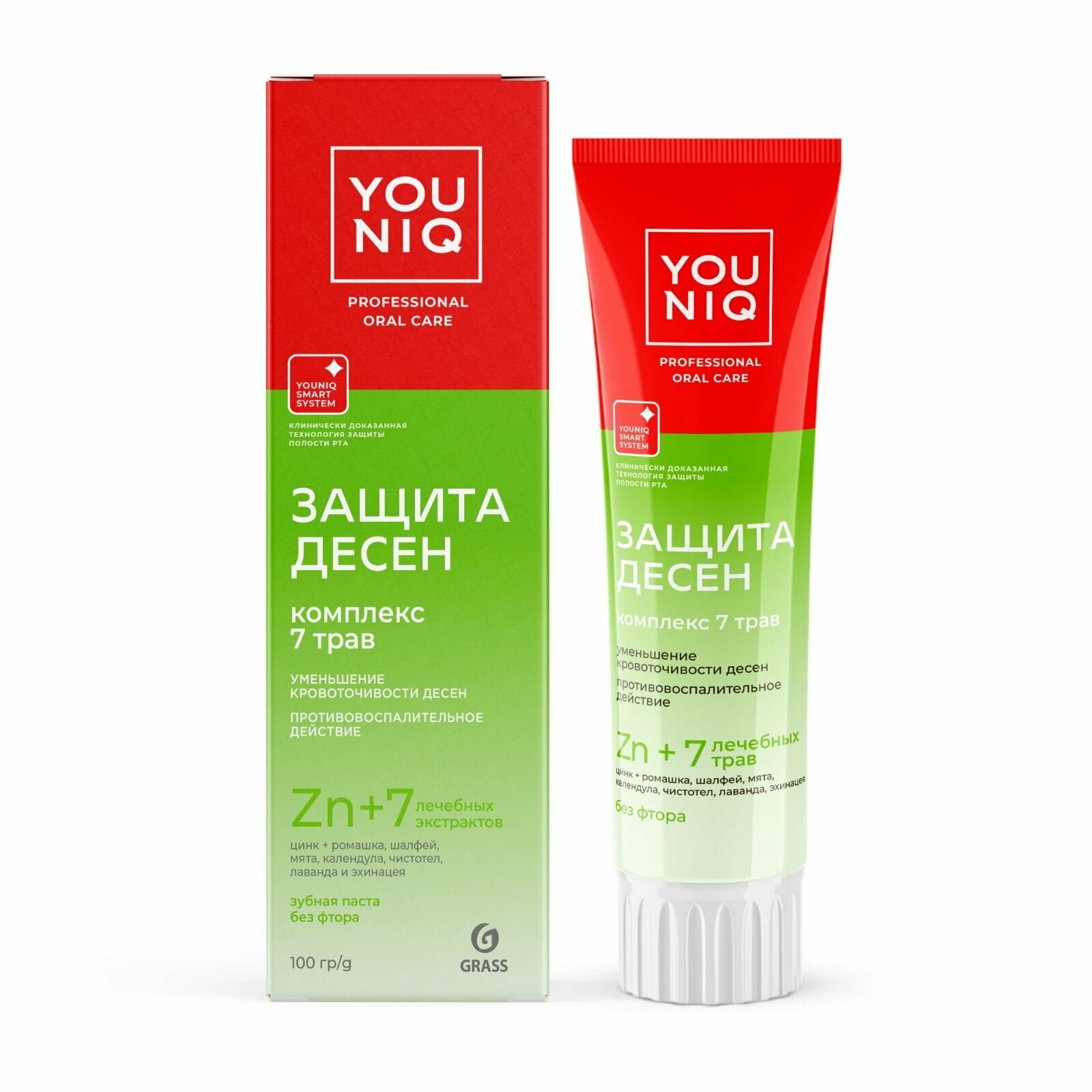Зубная паста GraSS Youniq® Защита десен, 100гр