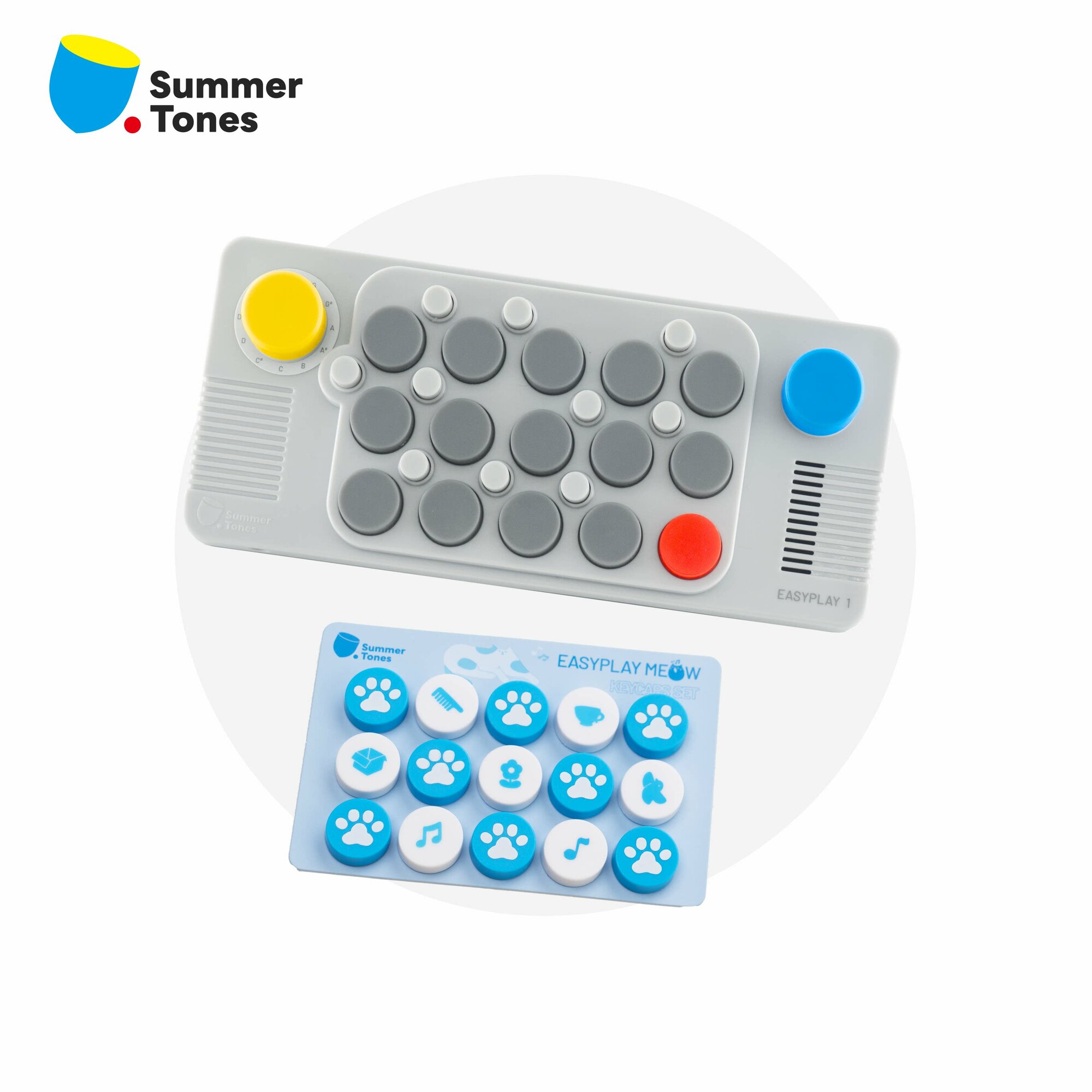 Портативная MIDI-клавиатура с синими ключами MEOW - компактная музыкальная игрушка для детей, 88 клавиш, USB подключение