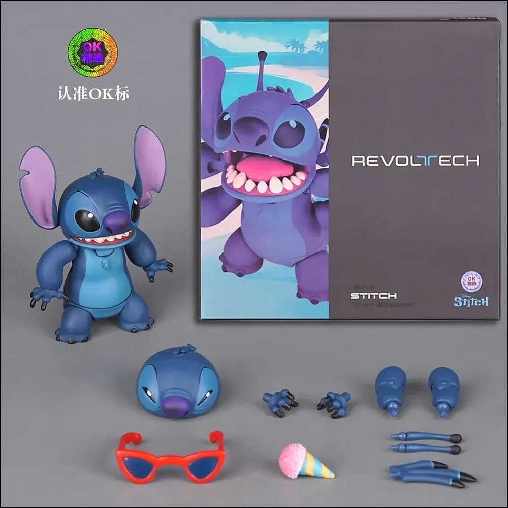 Фигурка Стич Lilo & Stitch 10CM Revoltech Disney Stitch 10 см Фигурка Коллекционная