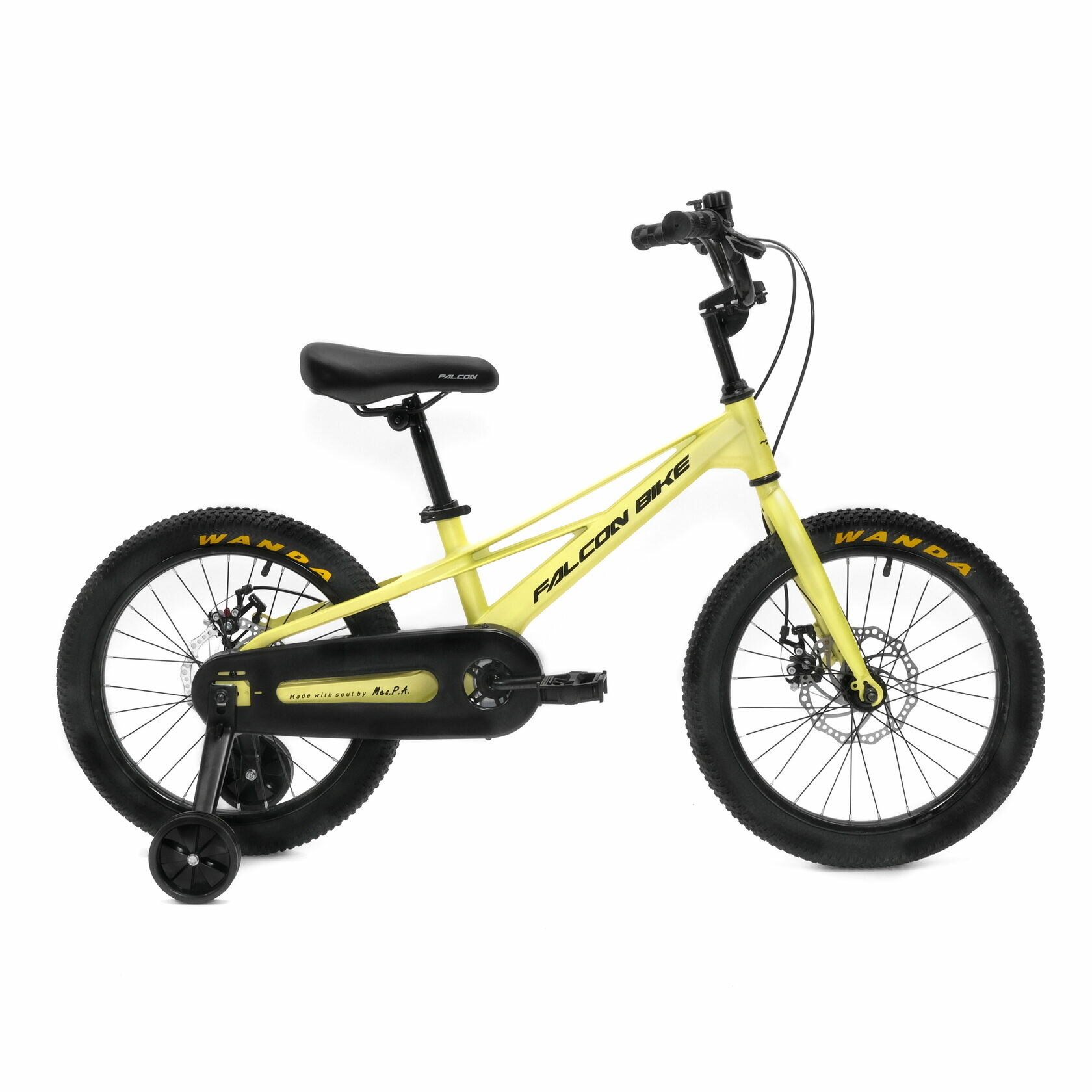 Детский велосипед Falcon Bike Mild 18, год 2024, цвет Желтый