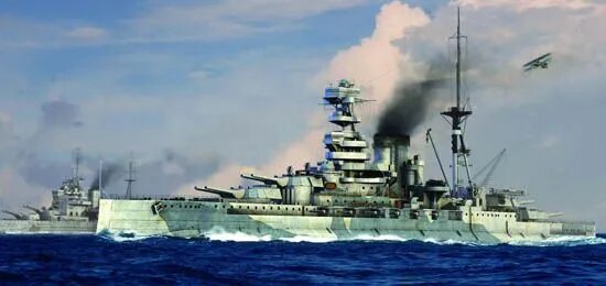 Trumpeter Британский линкор "Бархэм в 1941 году 1:700 Британский линкор "Бархэм в 1941 году Сборная модель судна