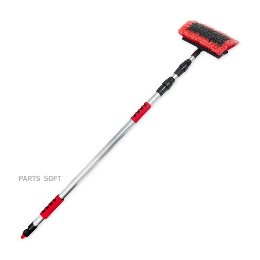 ARNEZI A0403003 Щетка для мытья с краном подачи воды и телескопической мягкой ручкой L=132-300 см