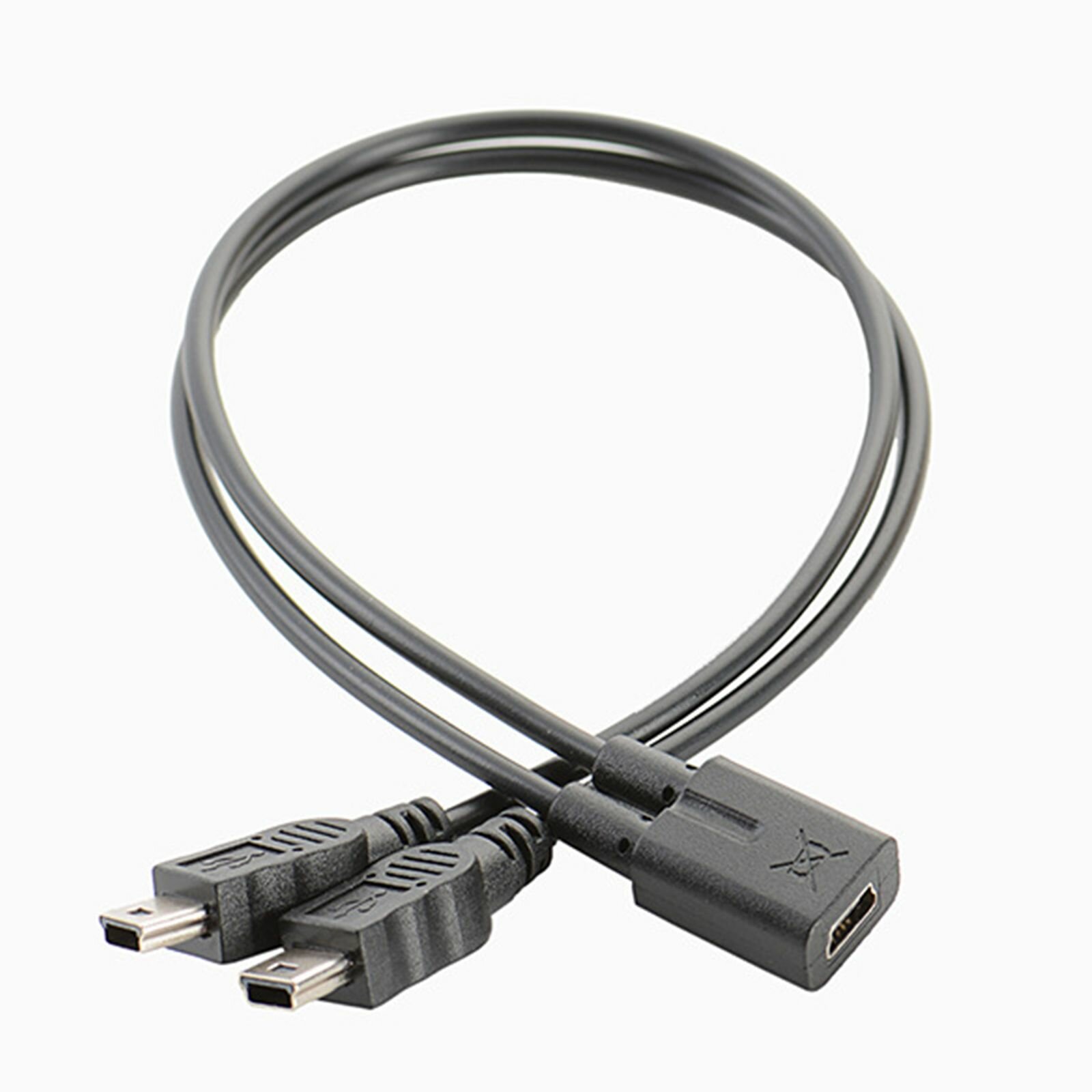 USB 20 Mini 5-контактный конвертер женский на 2-тактильной клавиатуре с высокочастотным кабелем.
