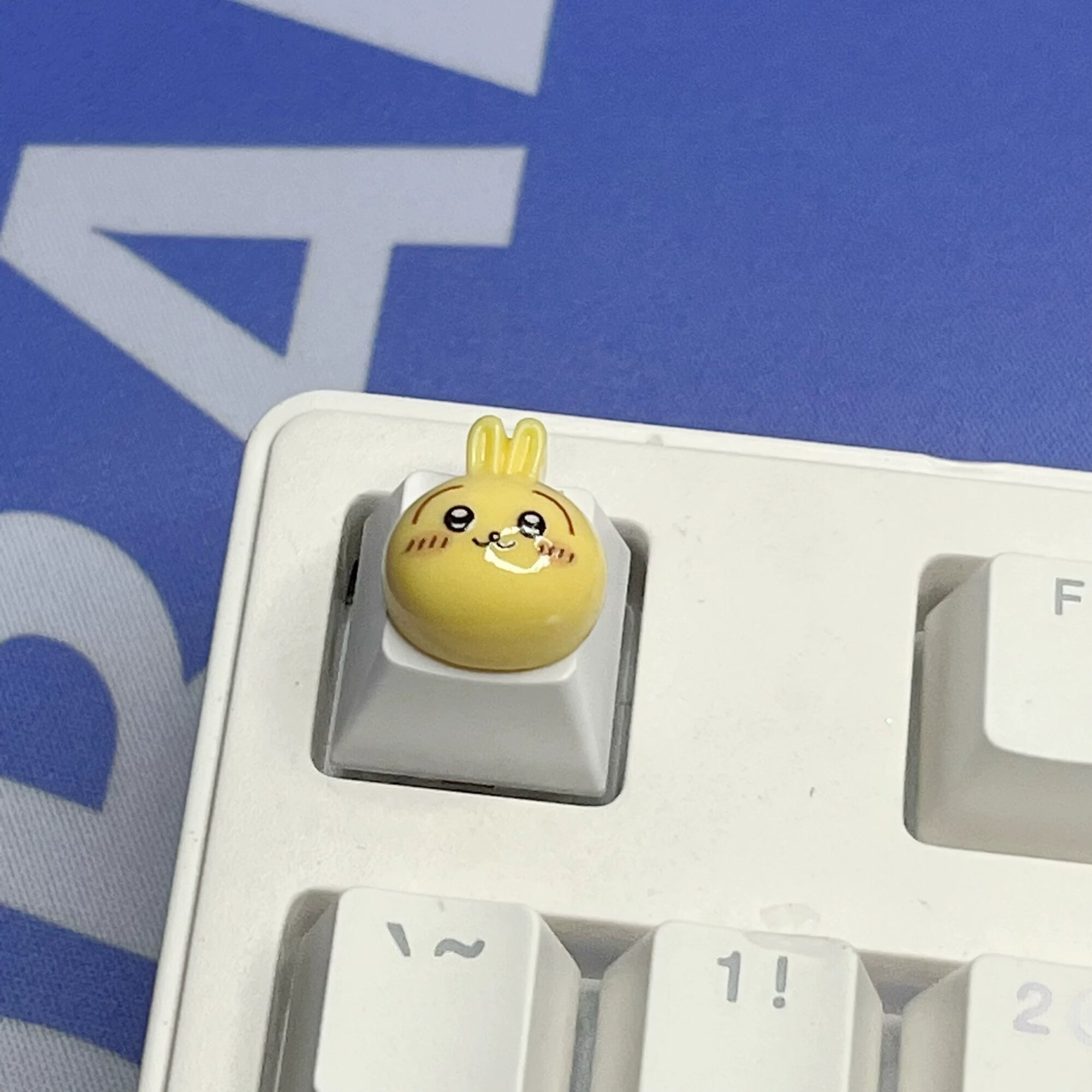 Кейкапы Chiikawa Jiyikawa Usagi, зеленые, универсальные, для механической клавиатуры, милые маленькие кейкапы (8 шт.) 2