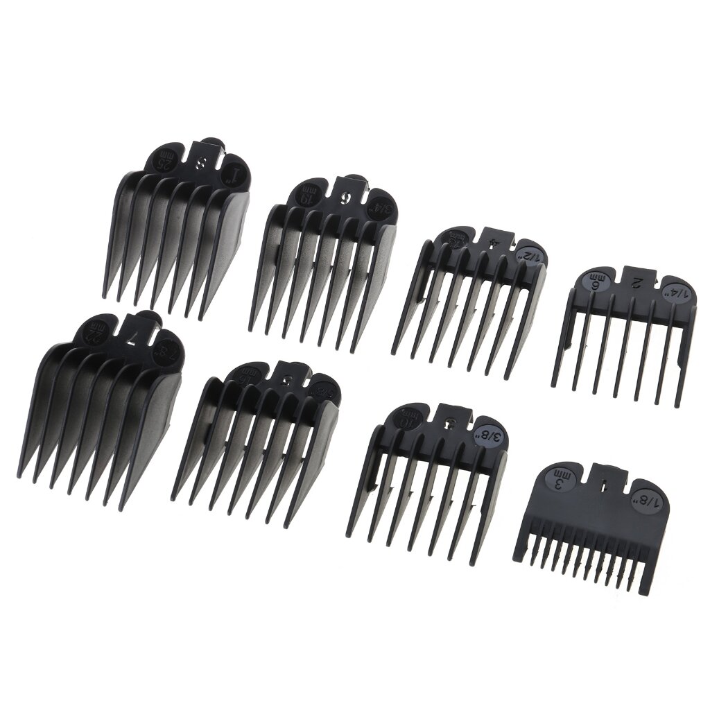 8шт Универсальная Машинка Для Стрижки Волос С Ограничением Размера Направляющей Насадки Для Расчески Замена Парикмахера