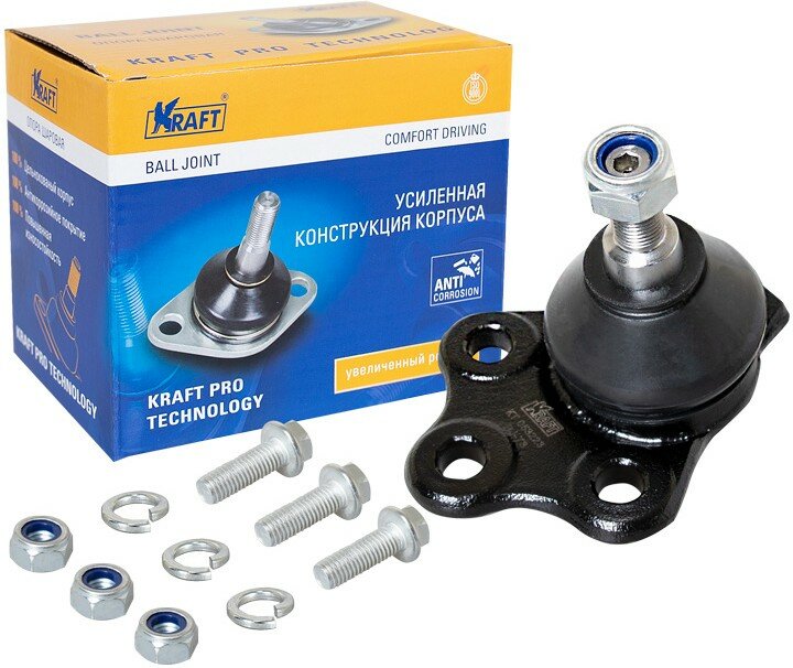 Шаровая опора нижняя L R KRAFT KT 053223 Renault Duster 2010->, Nissan Terrano III 2014->
