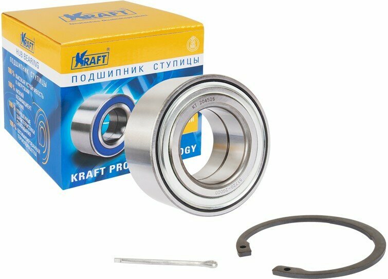 Комплект подшипника ступицы передней KRAFT KT 204526 Hyundai Santa Fe I, Tucson, Kia Sportage II, III
