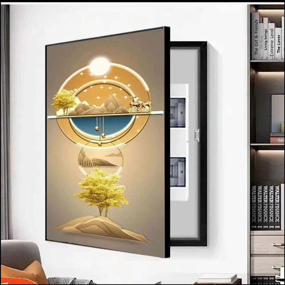 Картина-маскировка для счётчика 40x50 см, чёрная окантовка, полистирол