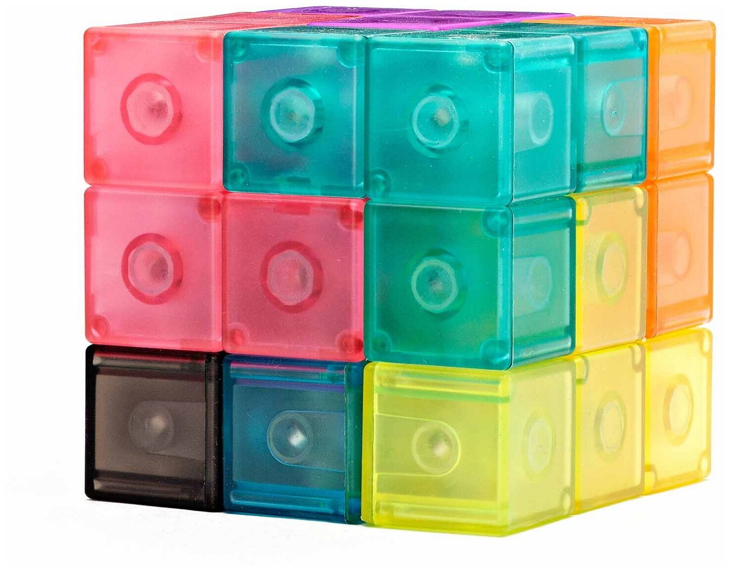 Развивающая игра кубик сома 3D тетрис магнитный MoYu Luban Magnetic Blocks