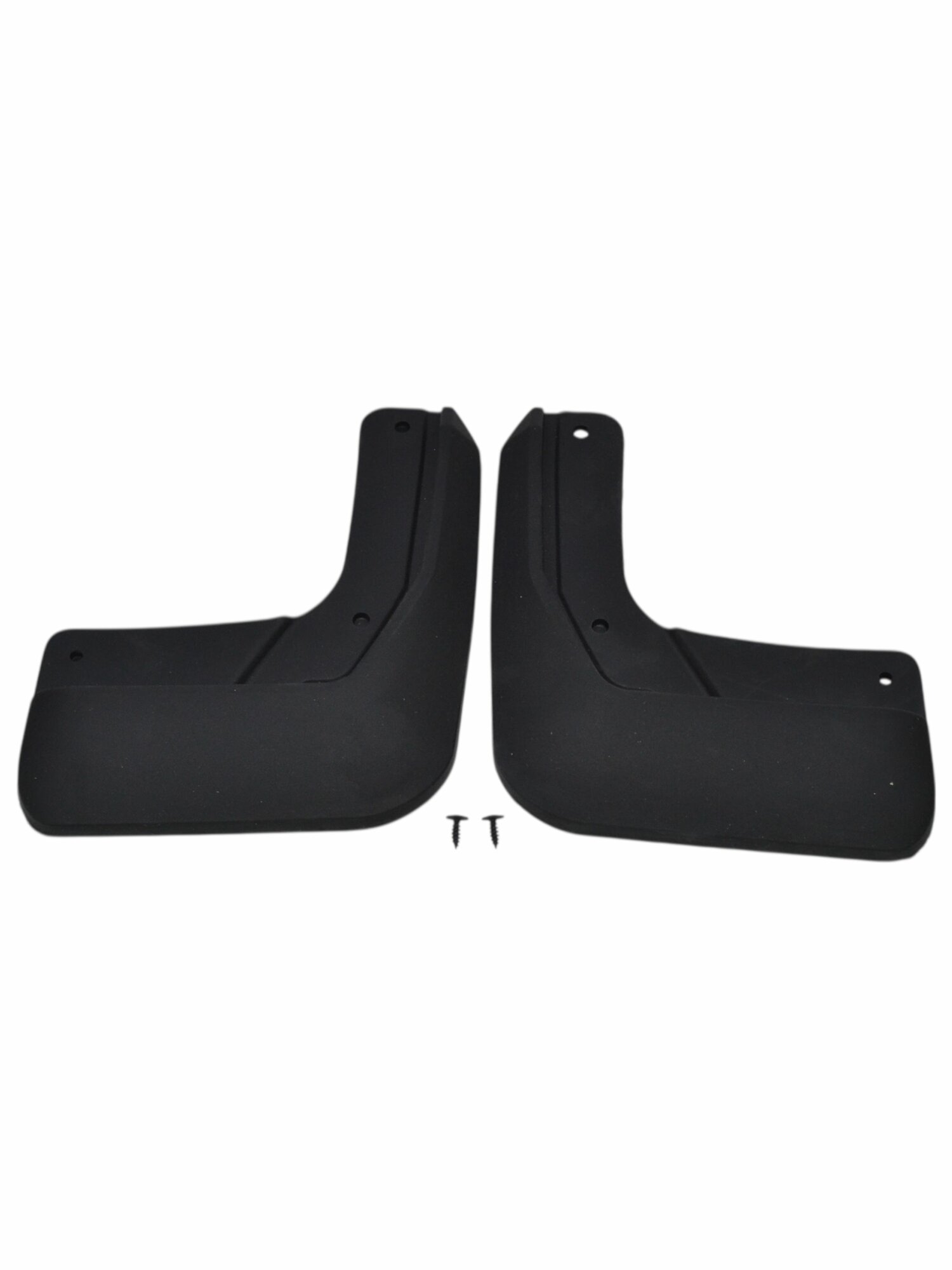 Задние брызговики увеличенные резиновые на Киа Рио 2017-2020,2020-н. в, Хендай Солярис 2017-2020/2020-н.