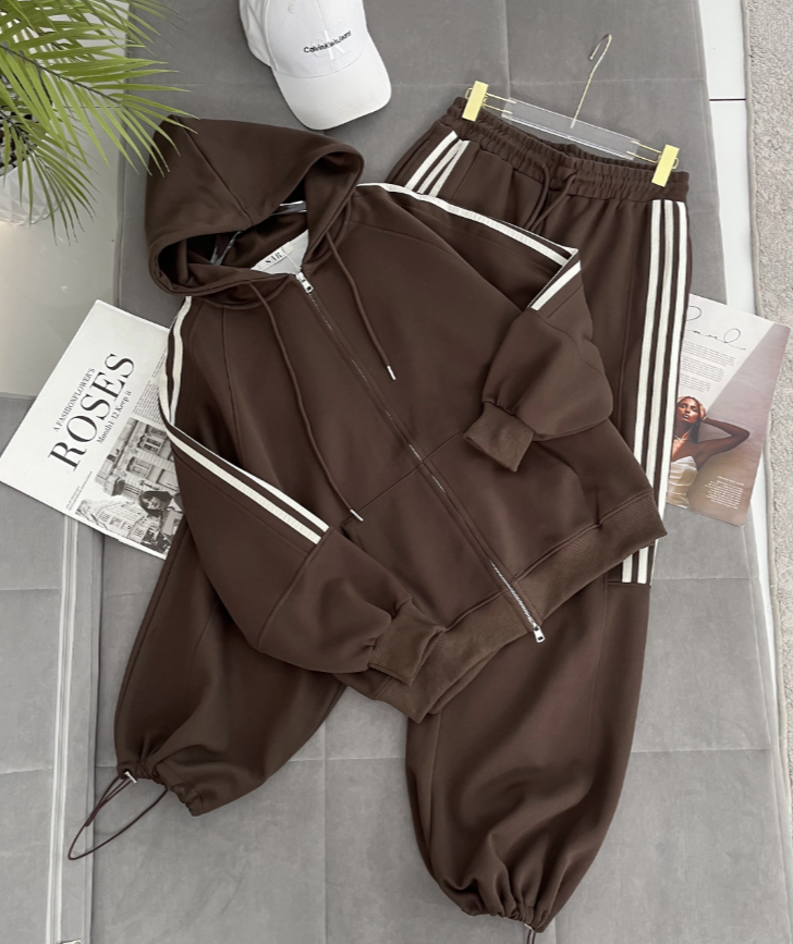 Комплект одежды без флиса, в полоску