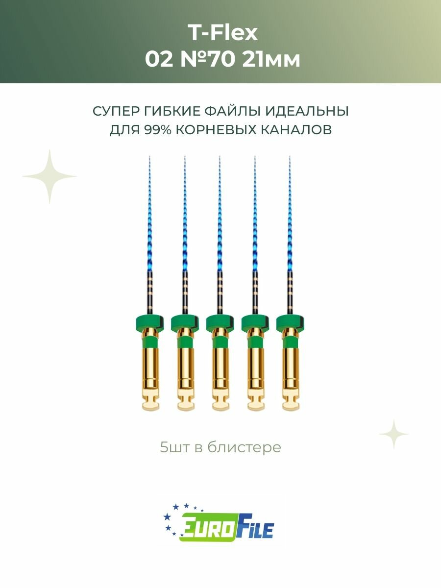 Профайлы машинные Т-флекс T-Flex 21мм 02 №70, 5шт Еврофайл