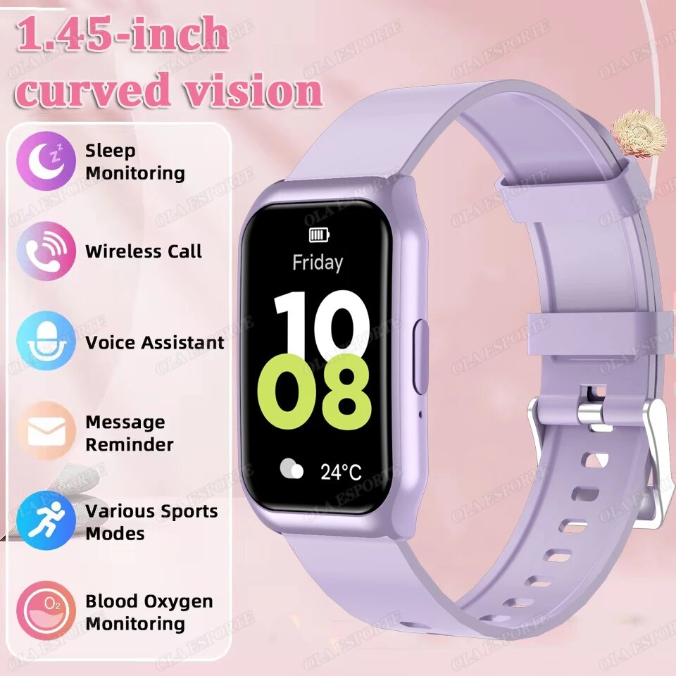 Smart Watch фиолетовый 1.45" с мониторингом сна