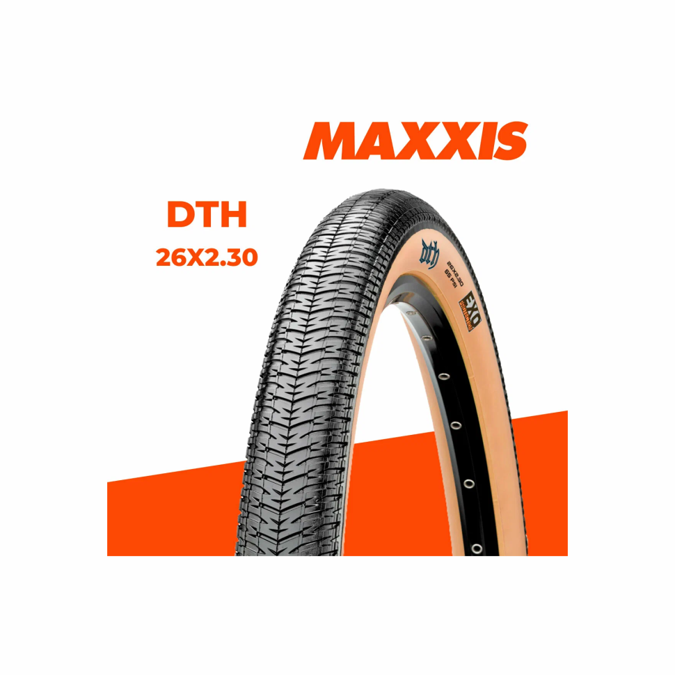 Покрышка Maxxis DTH 26x2.30 TPI 60 кевлар EXO/Tanwall (ETB00334400)