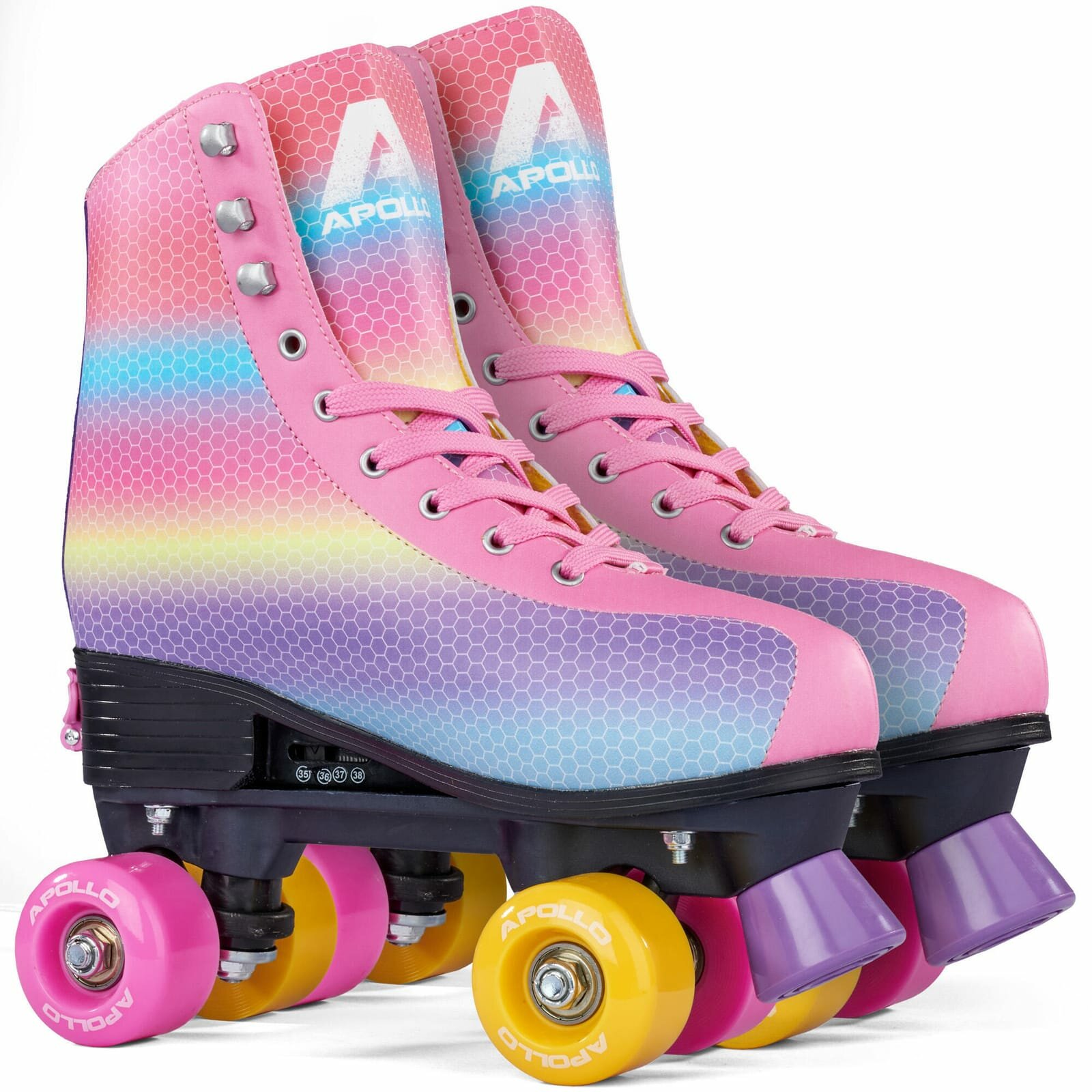 DECATHLON ролики Apollo Disco Roller Classic, регулируемые, размер 35/38, многоцветный