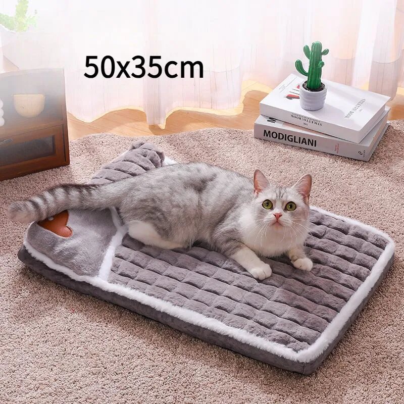 Лежанка для собак со съемным чехлом 50X35см, Для маленьких или средних кошек и собак