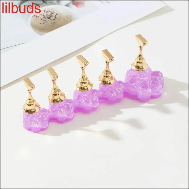 1 шт. прочной адсорбционной пластины для ногтей для начинающих, чтобы практиковаться в фиксации типсов