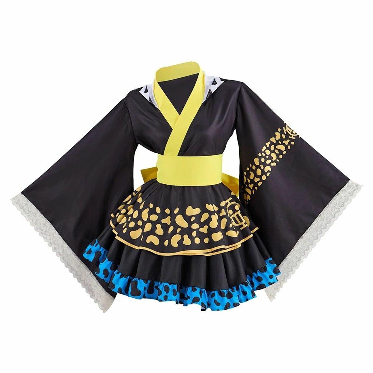 Косплей-костюм Трафалгара Ло для женщин Фантазийное японское кимоно в стиле лолита, костюм для Хэллоуина, карнавала и Comic Con