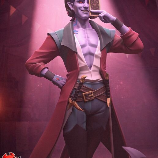 Сборная модель Mollymauk (The Mighty Nein), 204мм, 1/10 для покраски