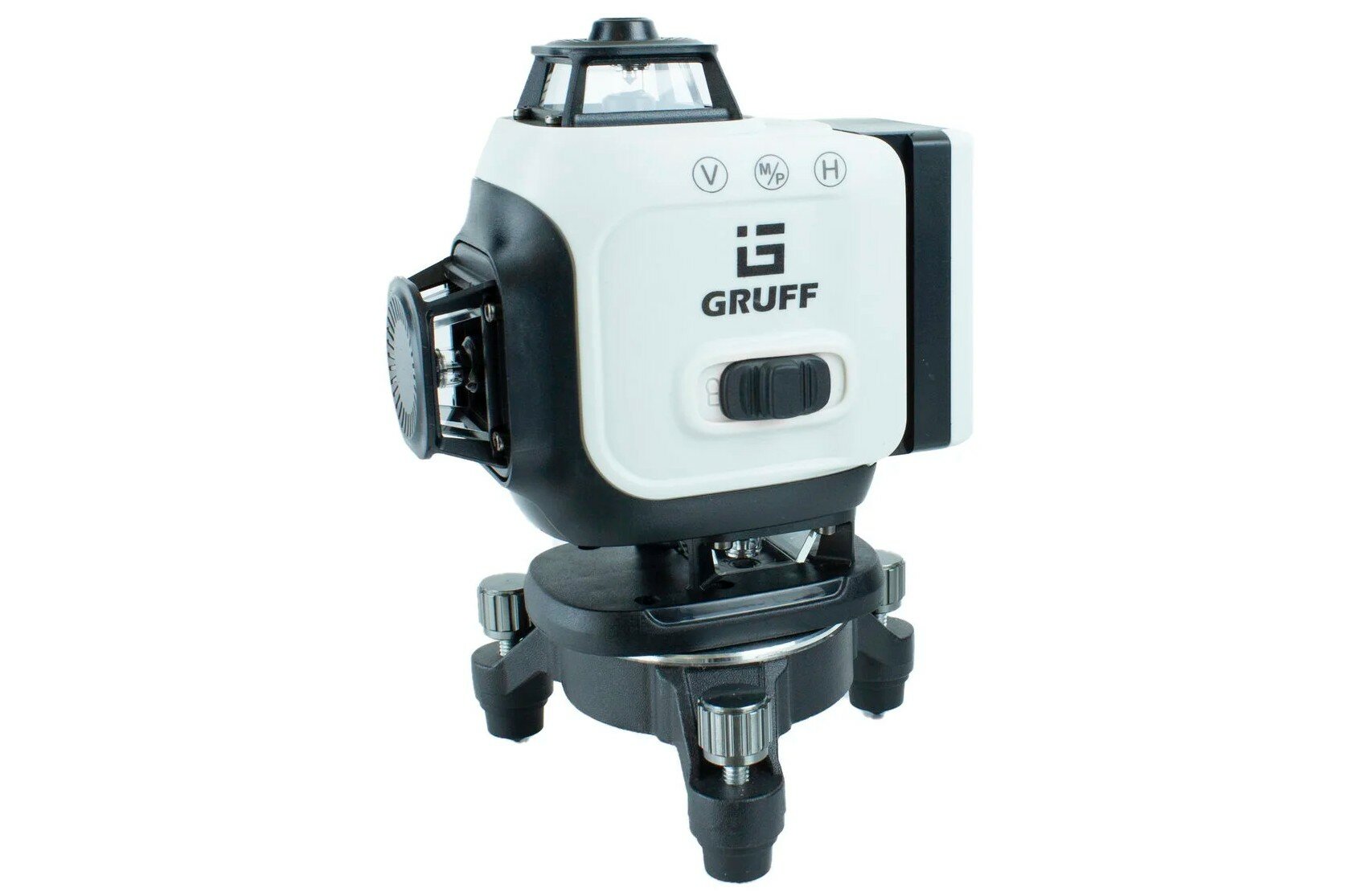 Лазерный уровень GRUFF PD-2216 16 лучей, аккумулятор 9000ма/ч, белый/черный, цвет луча зеленый