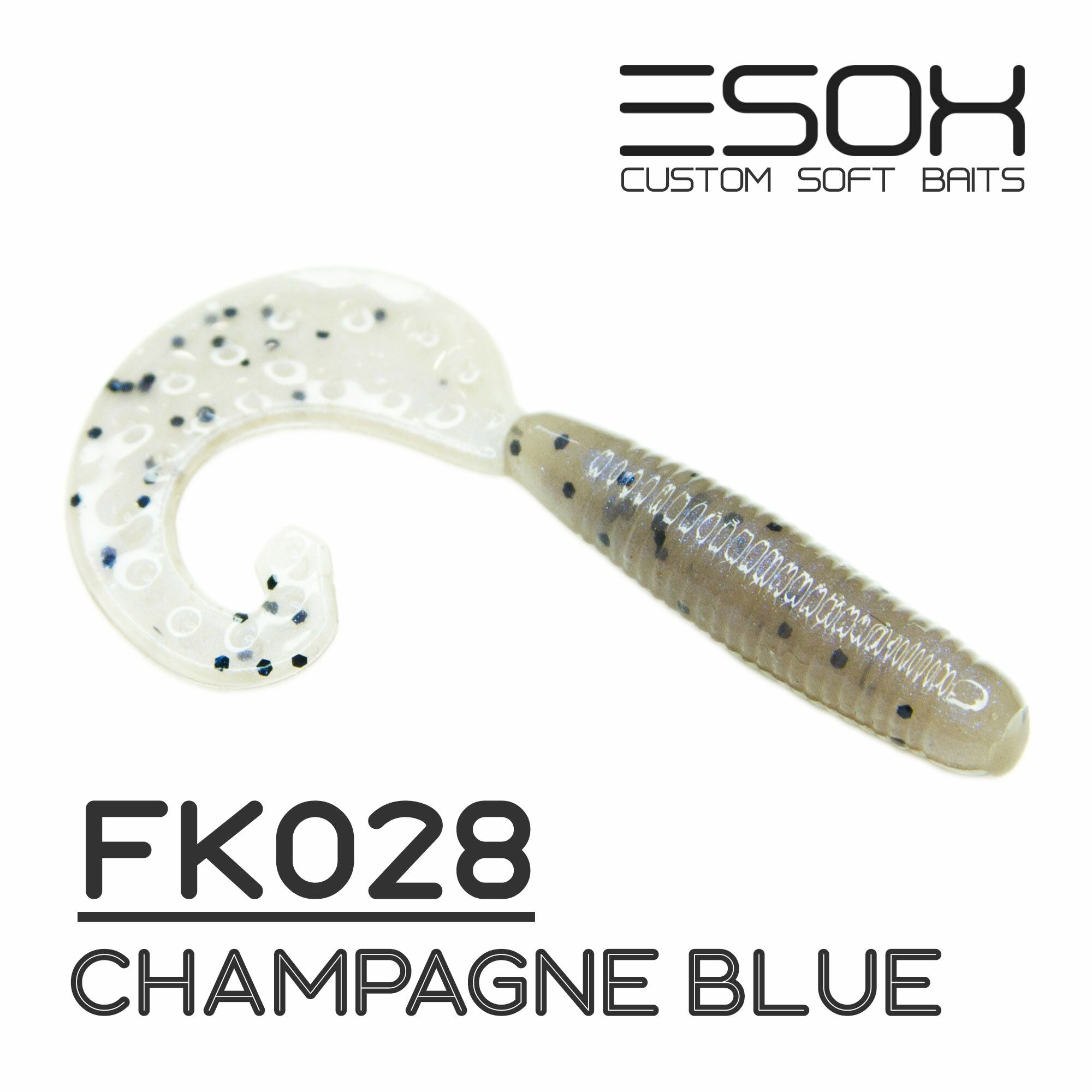 Мягкая приманка для рыбалки ESOX G-Tale Grub 1.5" (39мм) 12шт.