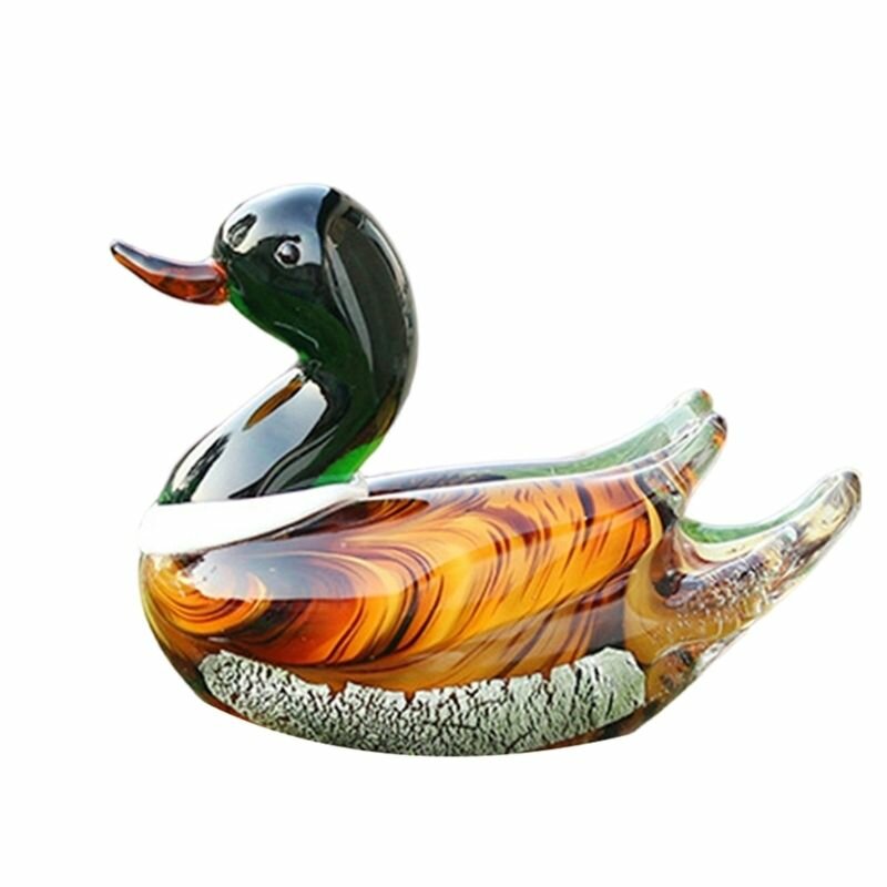 (1 шт.) Стеклянная фигурка утки - Мандаринка (1 шт.)