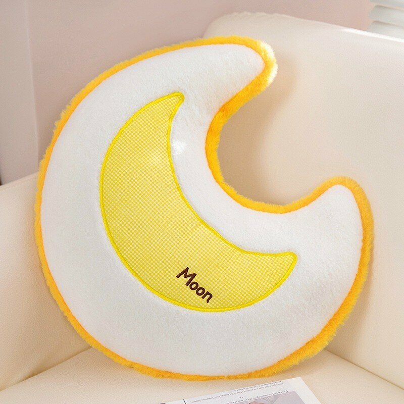 Starry sky plush pillow cloud moon design home decor cushion gift for girls best friends moon