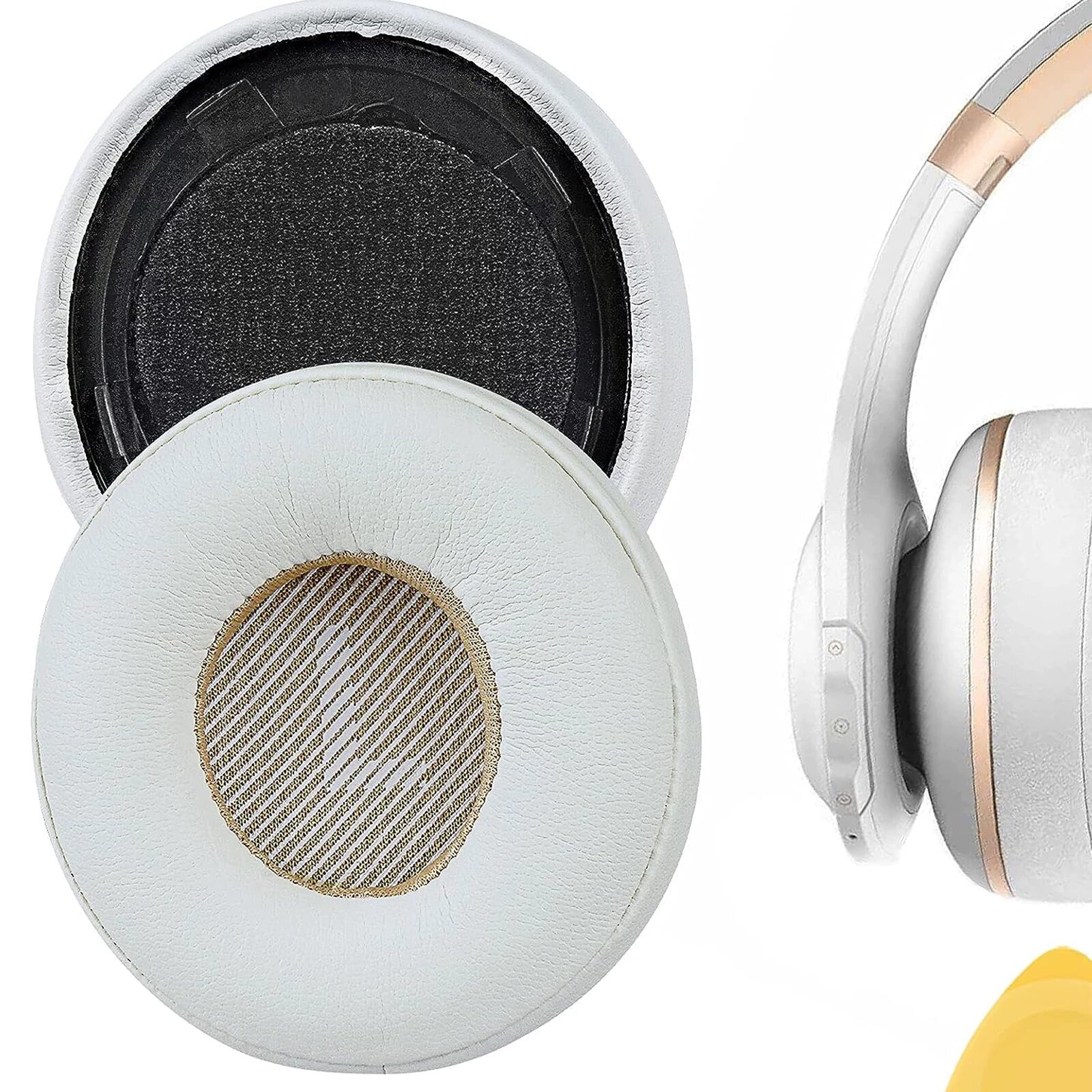 Заменяемые амбушюры для наушников JBL Everest Elite 300 из белковой кожи белый цвет для комфортного прослушивания