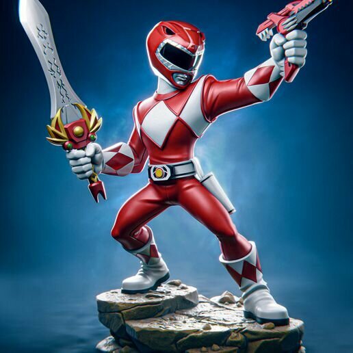 Сборная модель Red Ranger (Power Ranger), toon-стиль, 192мм для покраски