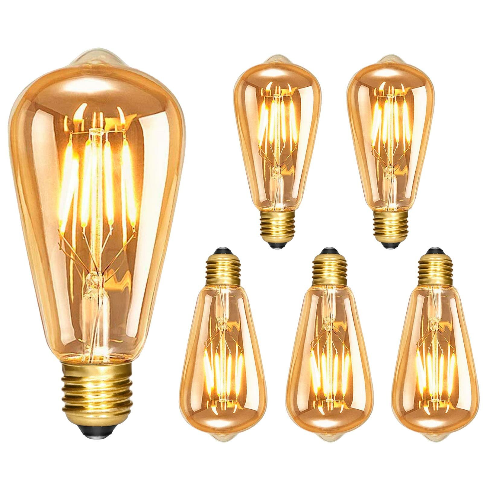 Edison Лампа: E27 Dimmable LED С Retro Светом - Энергосберегающая Vintage Лампа Для Ностальгического Освещения Дома И Кафе