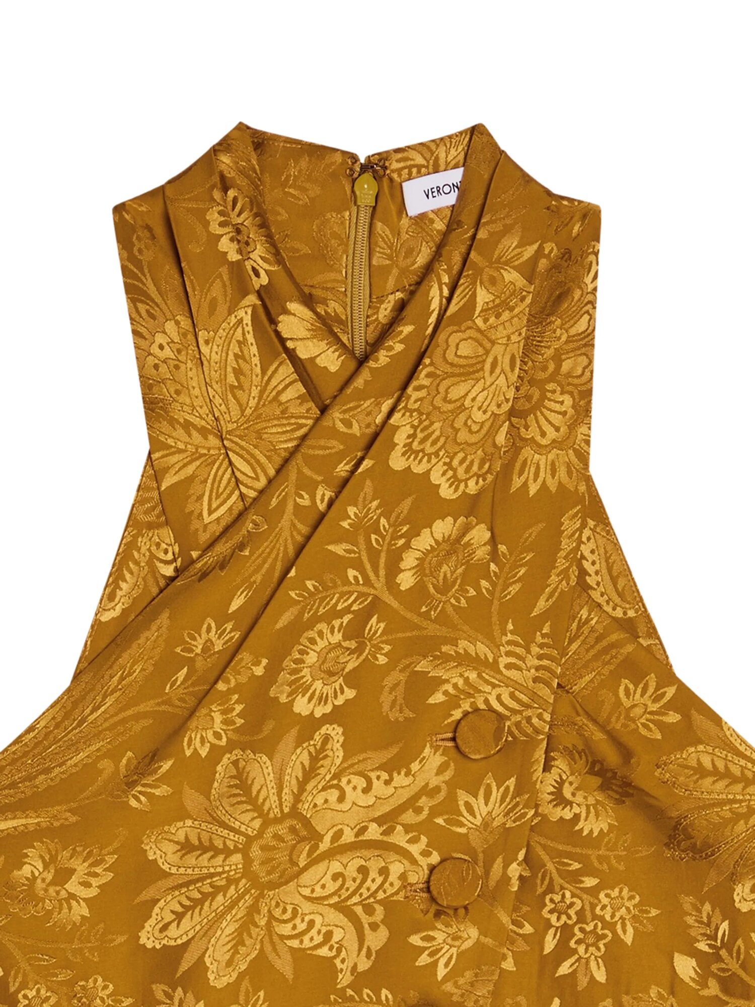 Топ Veronica Beard Pacey, размер 10, gold — фото 1