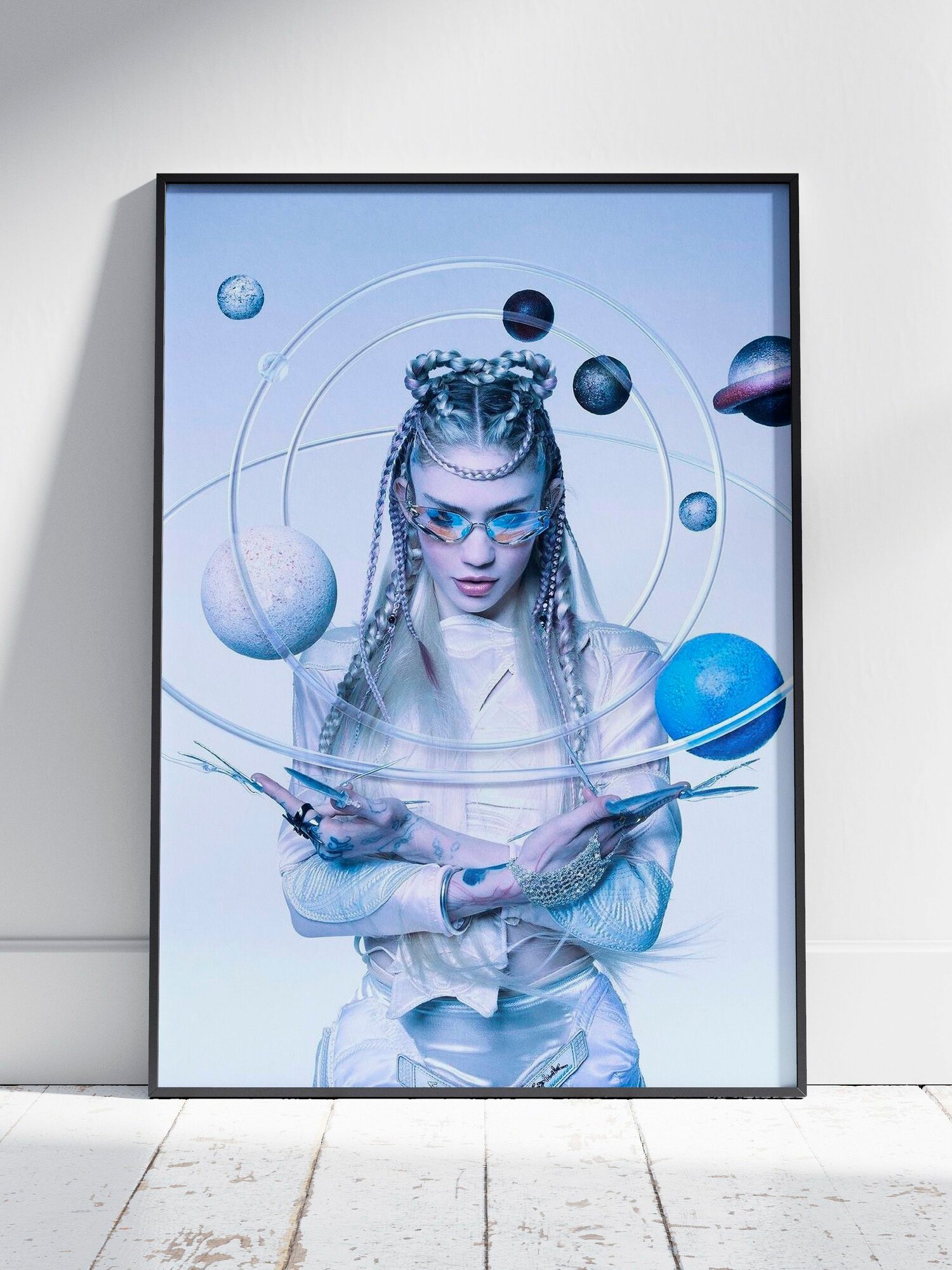 Плакат на стену для интерьера Граймс (Grimes 37) - Постер по музыке и артисту формата A4 (21x30 см)