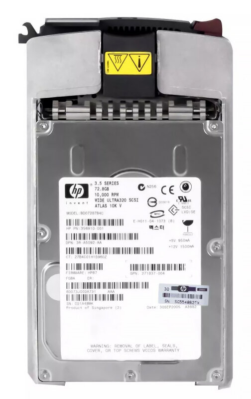 Жесткий диск HP BD07287B4C 72,8Gb U320SCSI 3.5" HDD