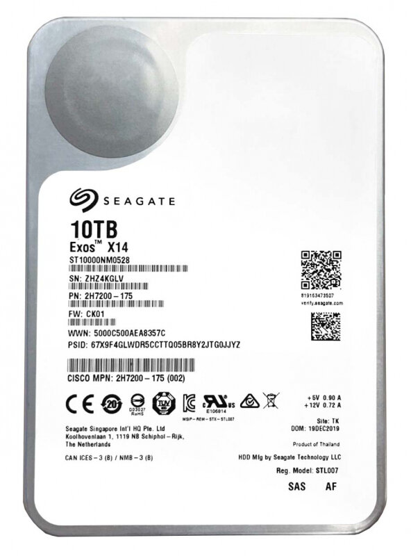 Жесткий диск Seagate ST10000NM0528 10Tb SAS 3,5" HDD