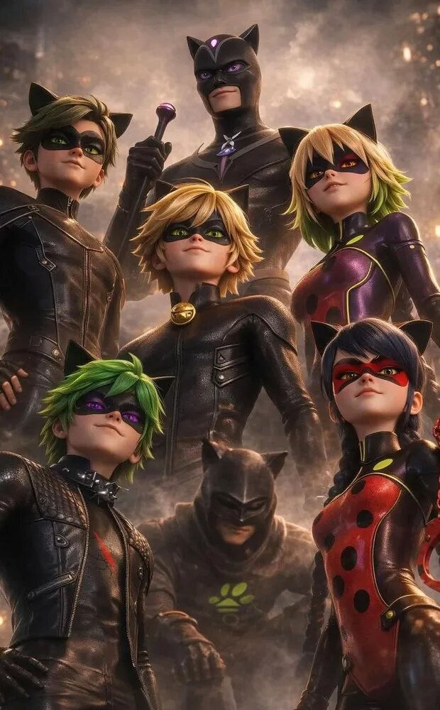 Алмазная Мозаика "Мультфильмы Леди Баг" 30х40 См Алмазная Вышивка / Картина Стразами Подарков / Украшения