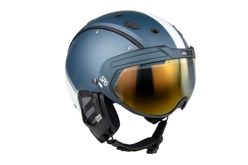 Шлем CASCO SP-6 Stride Azure с визором (M (54-58) /07.1948/ blue-white)