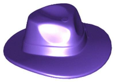 Деталь Lego 61506 Minifigure, Headgear Hat, Wide Brim Outback Style (Fedora)