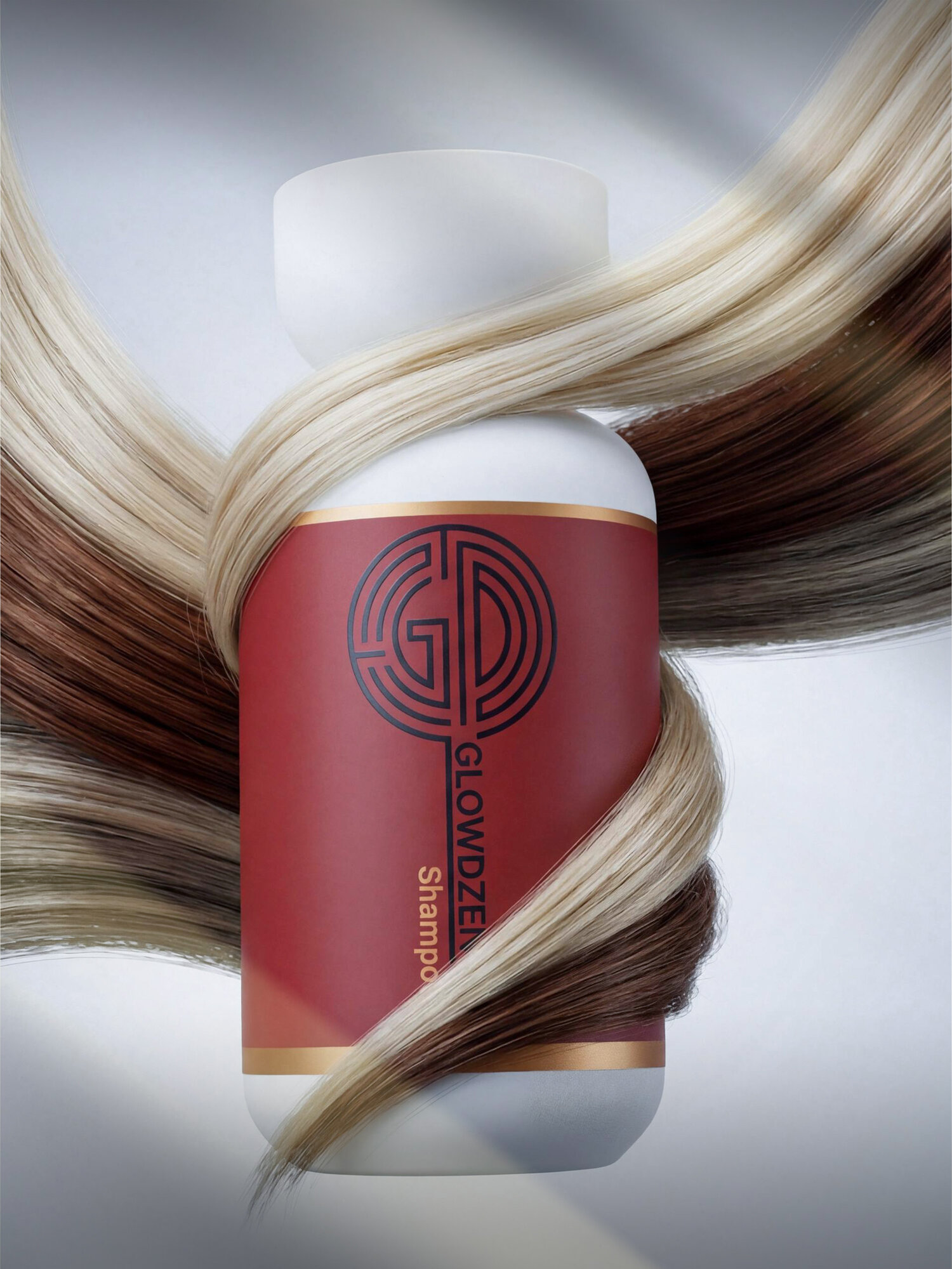 Шампунь для волос женский восстанавливающий для сухих, ломких и окрашенных волос, GLOWDZEN, 250 мл