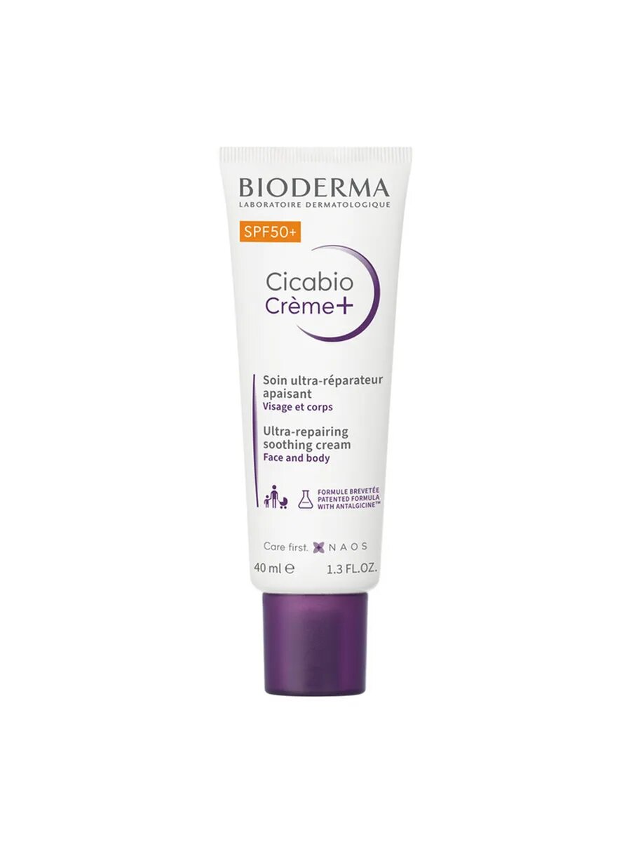 Bioderma CICABIO CREME+ SPF50+ Цикабио Крем плюс SPF5 40 мл