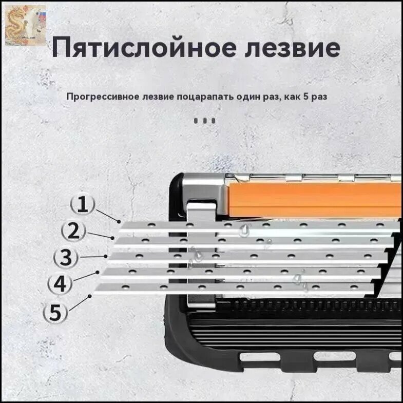 Сменные кассеты BIC Hybrid 5 Flex для гладкого бритья без раздражения, 4 шт