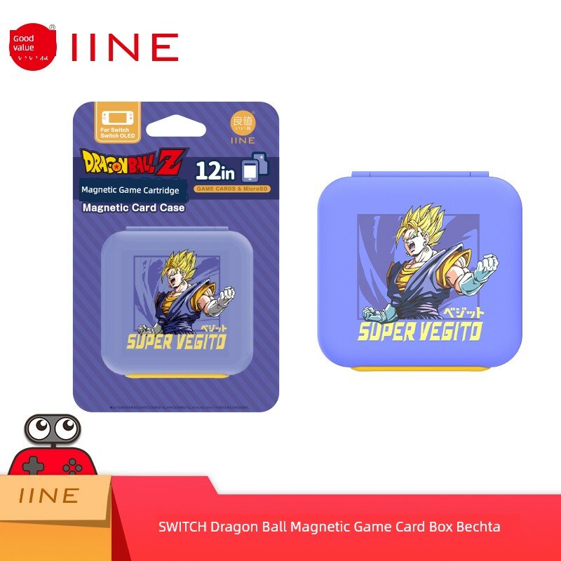 12-слотовый магнитный чехол для карт Nintendo Switch с дизайном Бегиты из Dragon Ball, премиум хранение