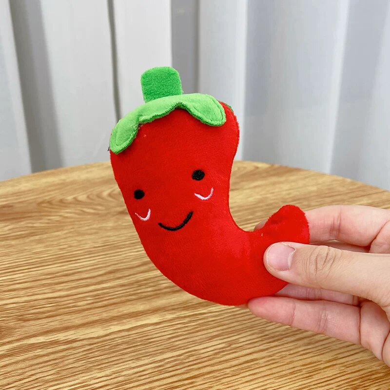 Реалистичная игрушка-красный перец для собак с ярким цветом и безопасным дизайном